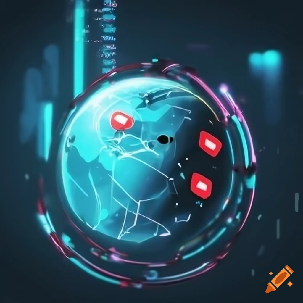 An profile picture for youtube channel that is about technology on Craiyon