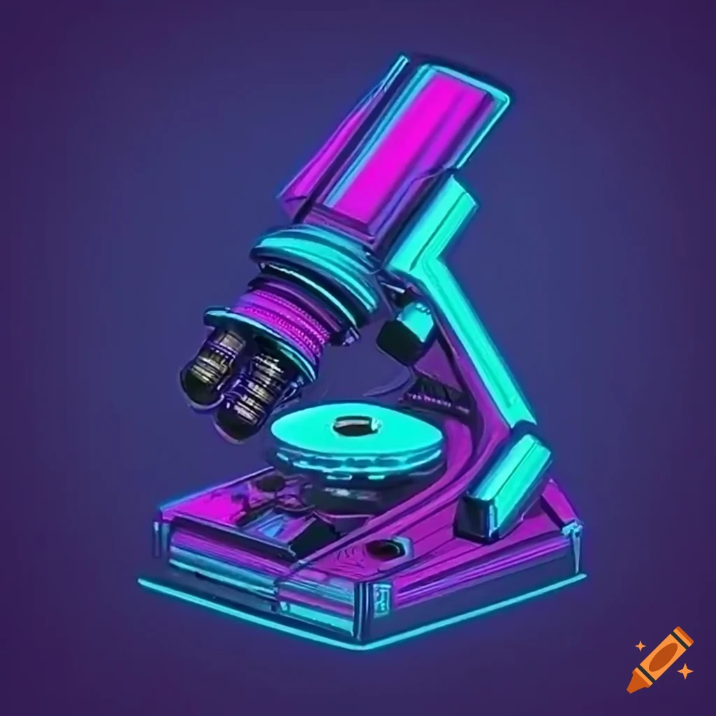 Microscope, 4k, muted synthwave on Craiyon