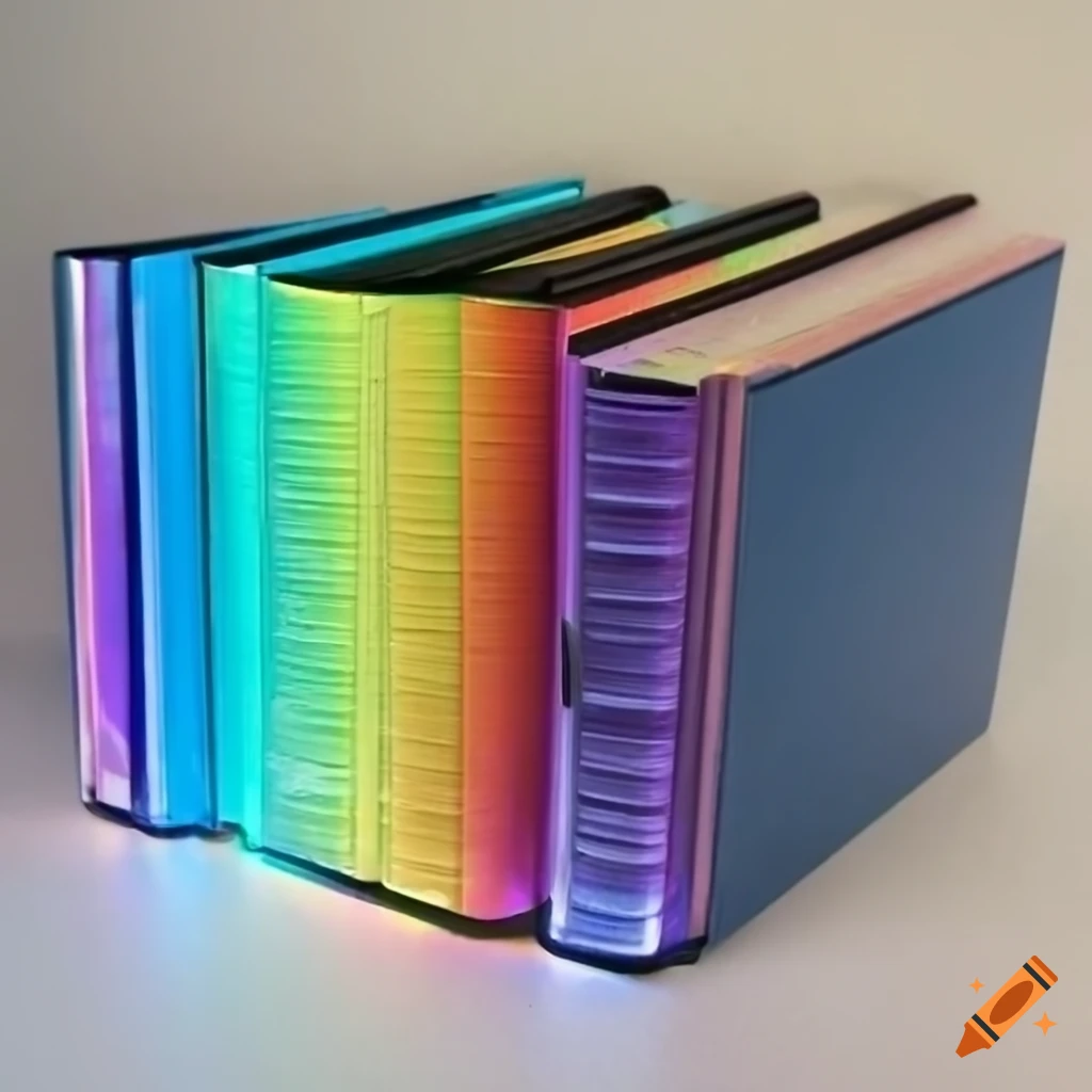 Rgb gaming stack of books database server, rainbow glimmer crystal ...
