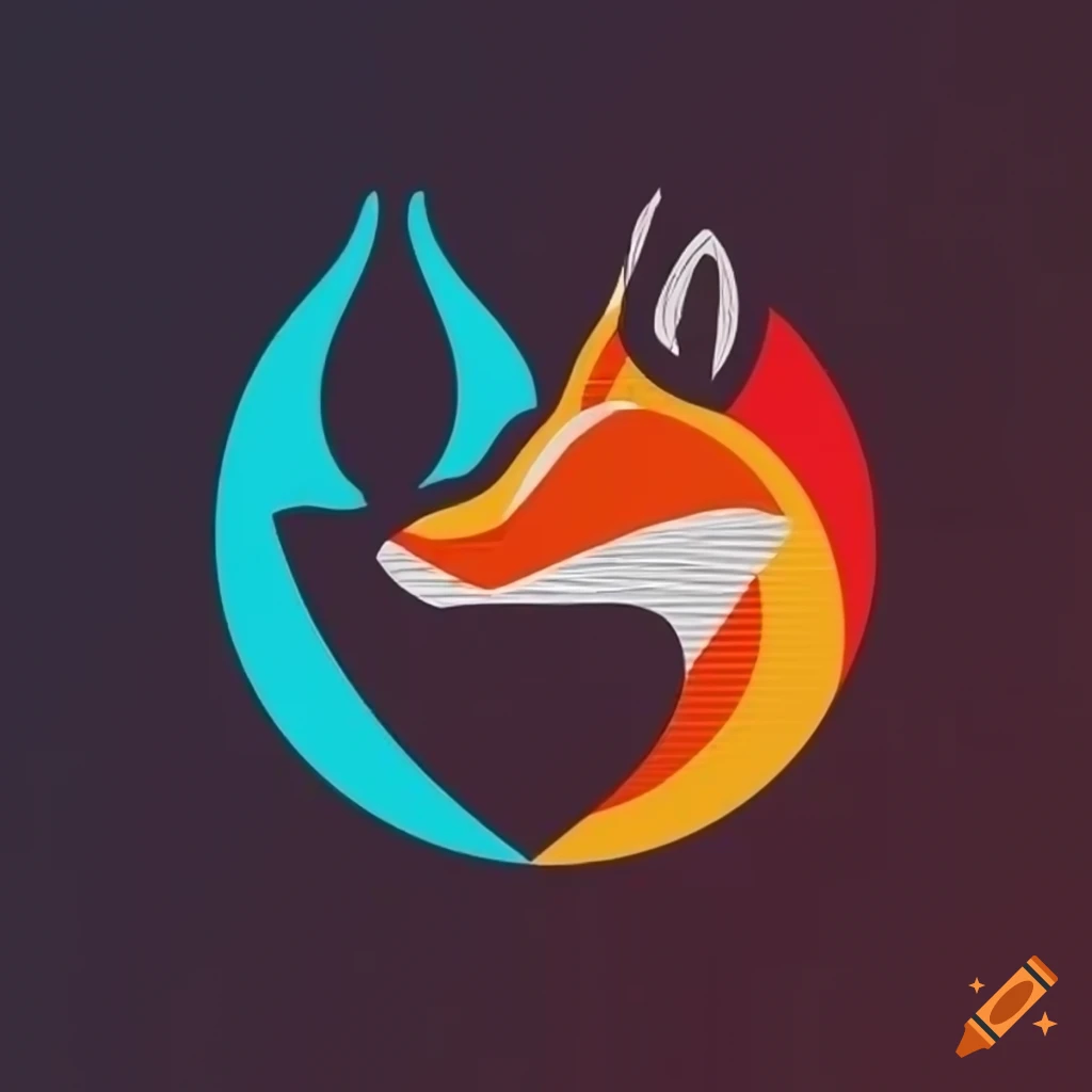 Fox design logo, fast, rapid, abstract view