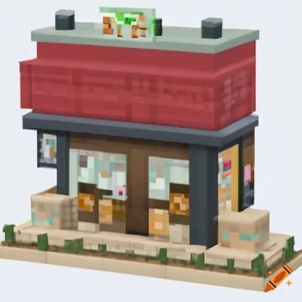 Minecraft stores on Craiyon