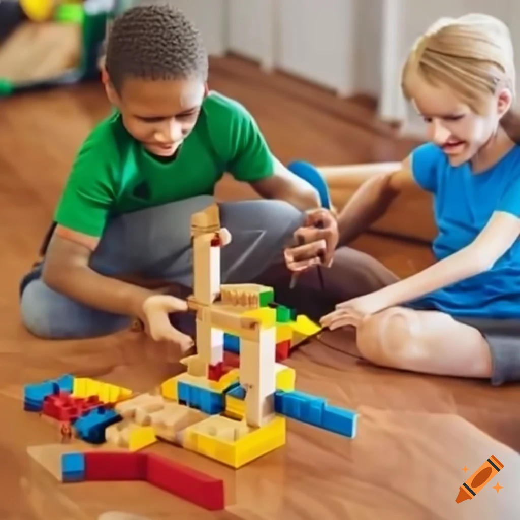 Boundless block-building adventures on Craiyon