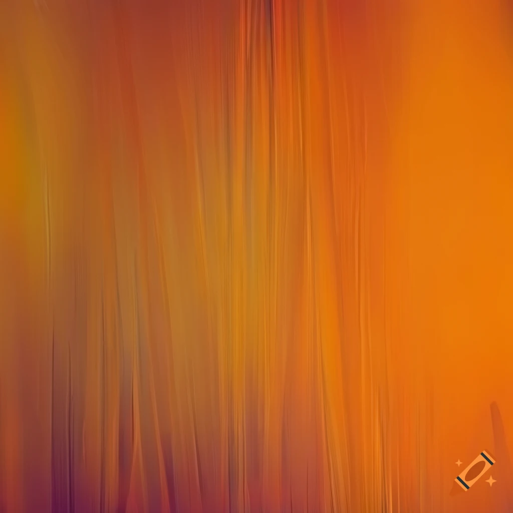 Vibrant orange abstract background with bamboo-inspired textures