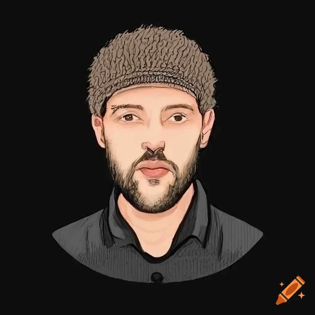 Simple portrait of an incel on Craiyon