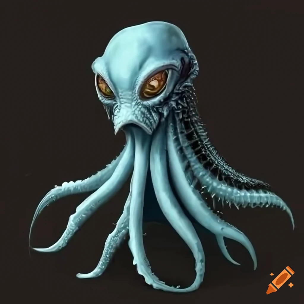 An alien creature from a distant planet, a predator, four legged ...