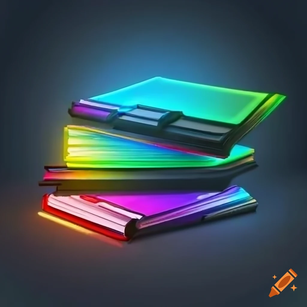 Rgb gaming stack of books