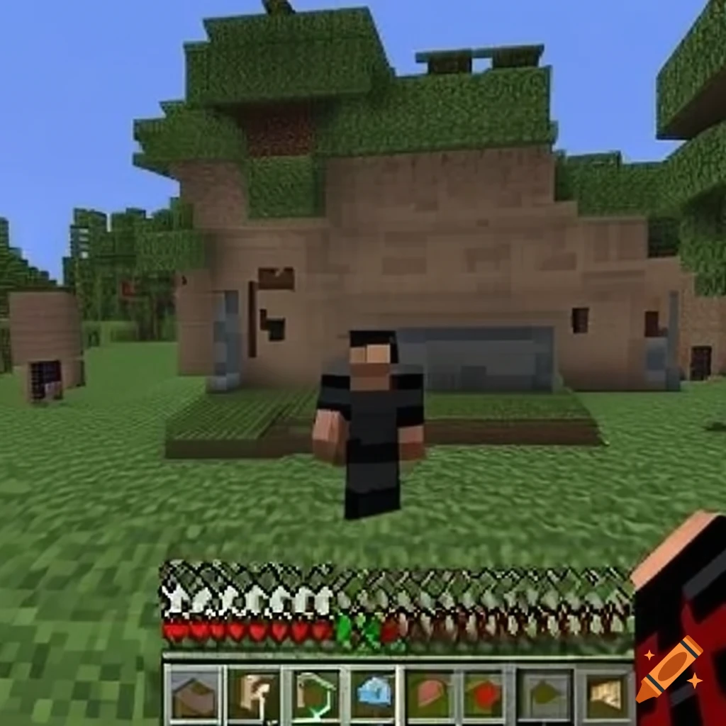 Minecraft's counter-strike on Craiyon