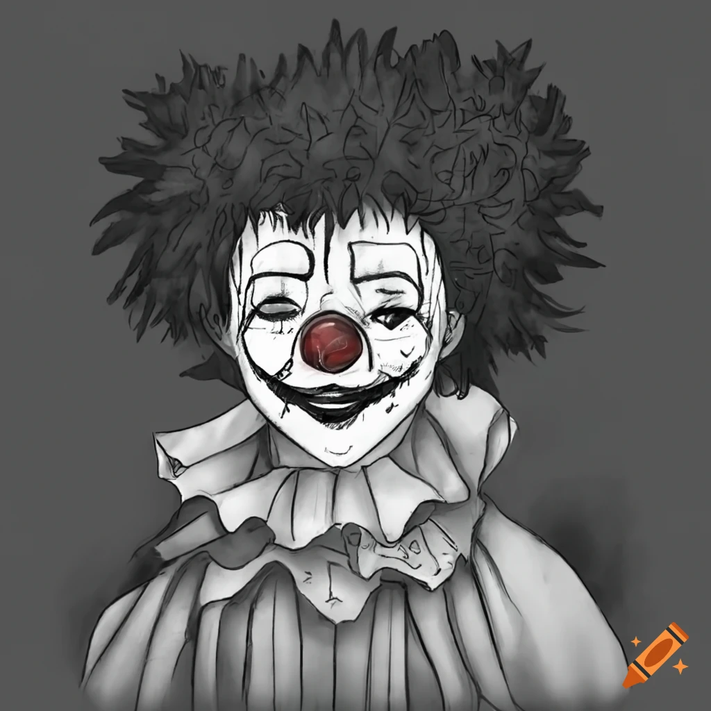 Clown, clownophobia, depression, avatar, Asian, heartbreak on Craiyon