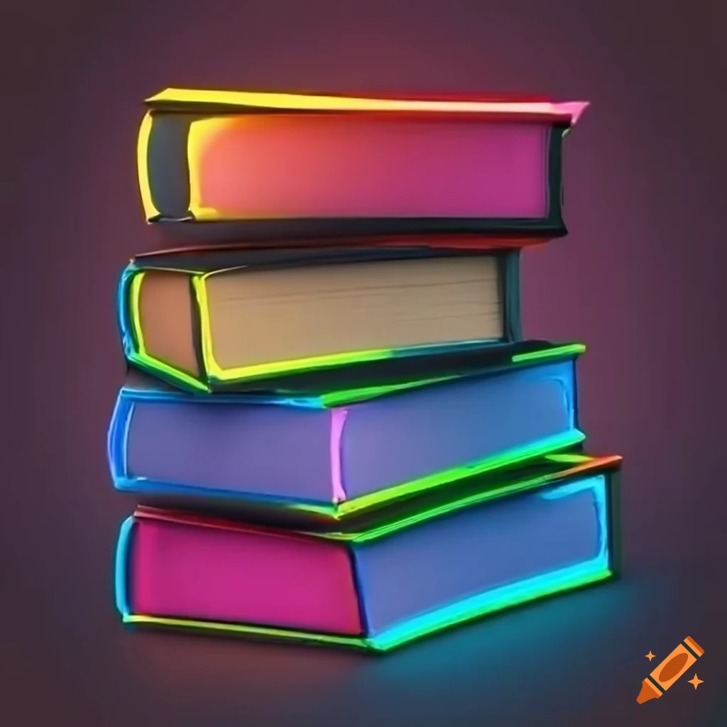Rgb gaming stack of books