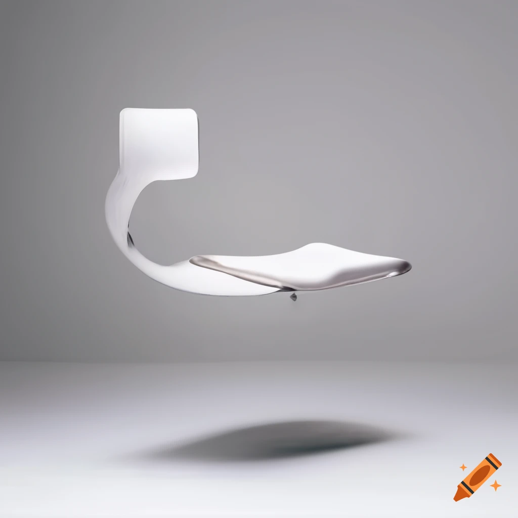 Intricate postmodern error chair made of aluminum that has melted too ...