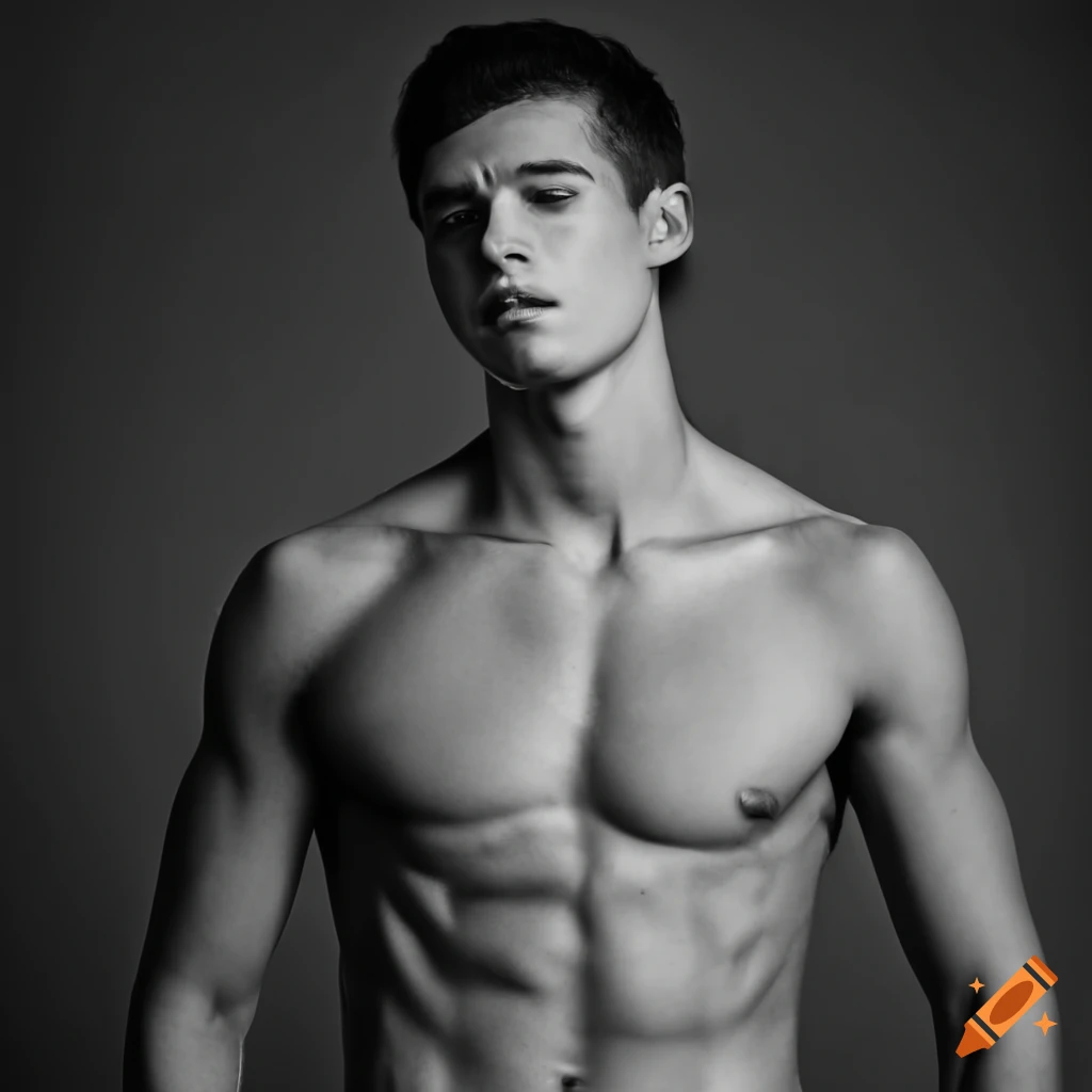 Sporty young man with abs from germany on Craiyon