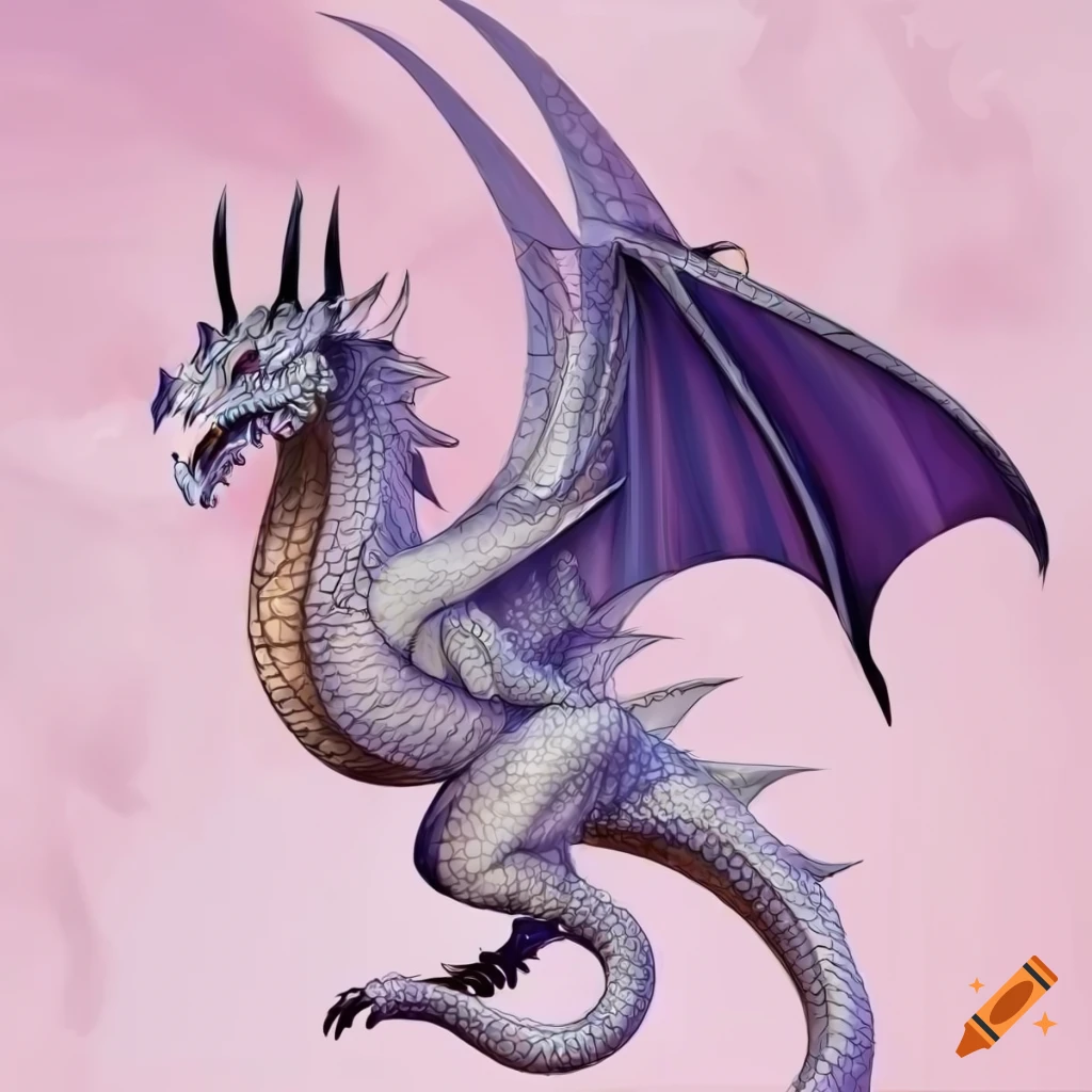 Concept designs of a dragon. full dragon body. dragon has four legs and ...