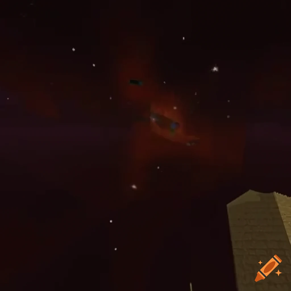 Minecraft nebula servers on Craiyon