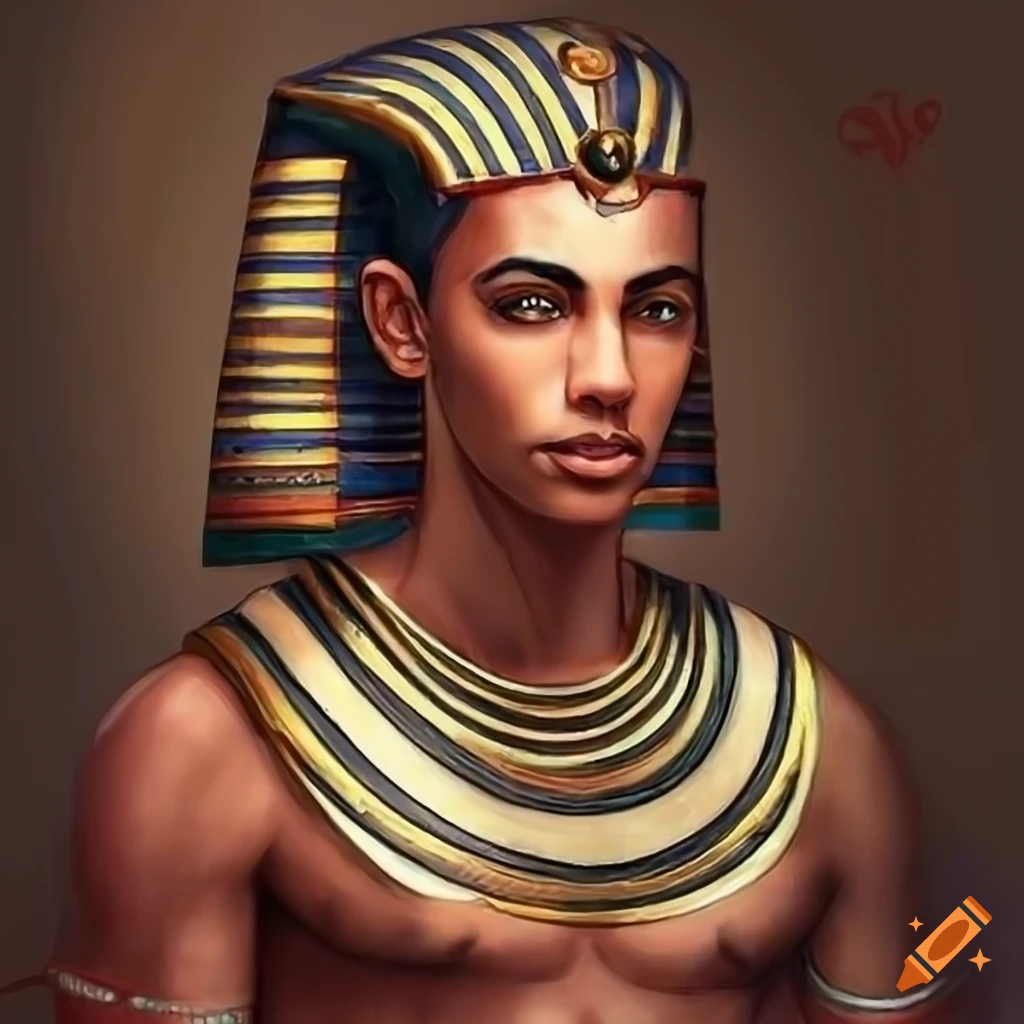 Egyptian: qebui, north wind, god, male: modern, realistic style on Craiyon