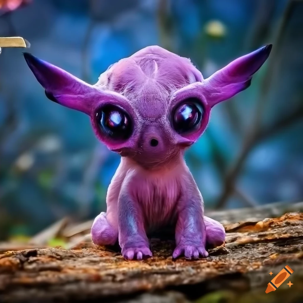 A enchanting beautiful adorable alien creature alluring and captivating ...