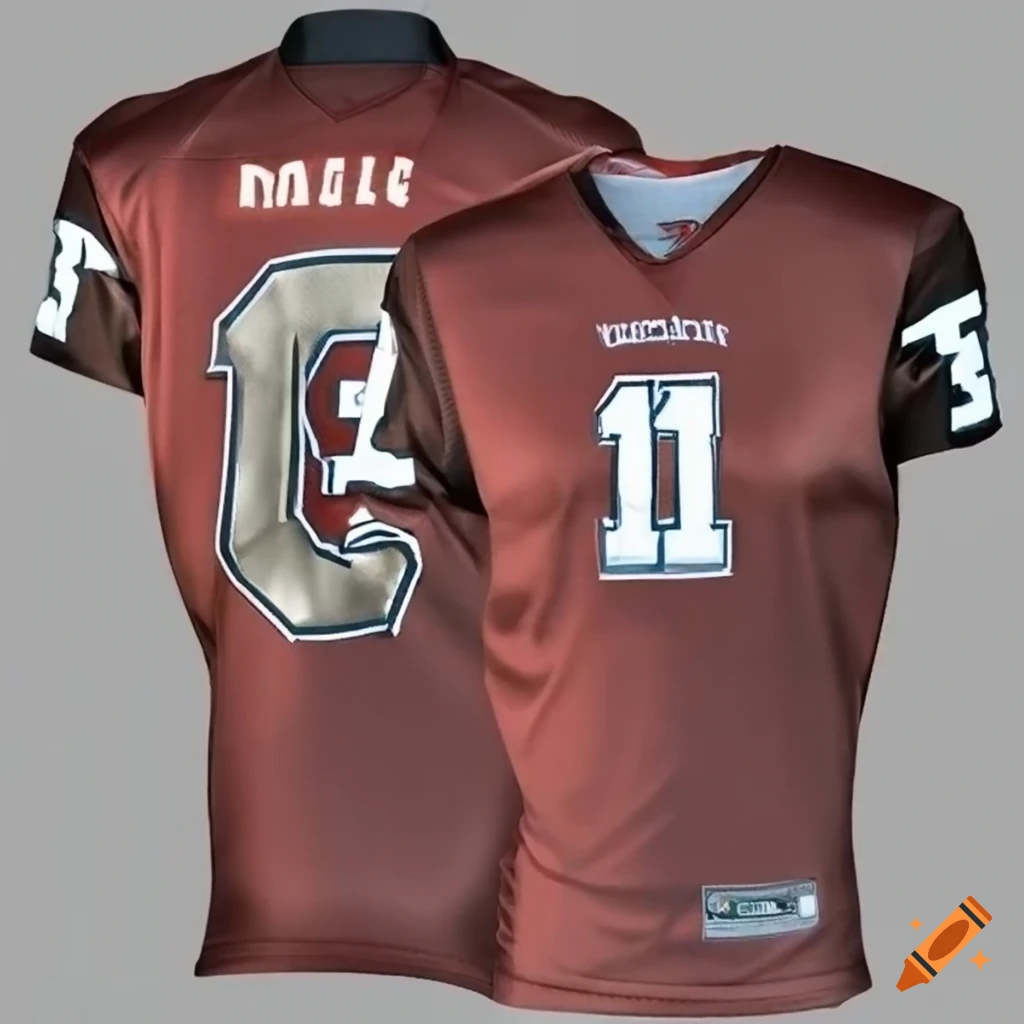 Saint louis archers football team jerseys red silver brown black
