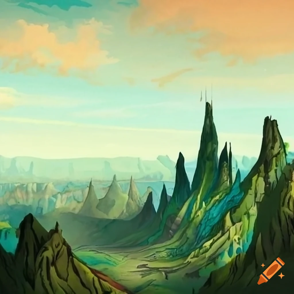 Featuring colossal landscapes on Craiyon