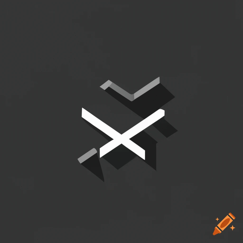Flat geometric vector graphic logo of xp bar, black, simple minimal, by ...
