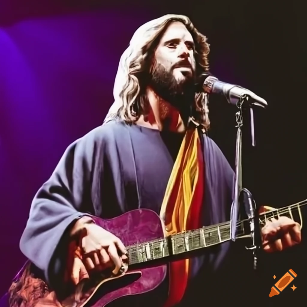 Jesus christ as a rockstar on Craiyon
