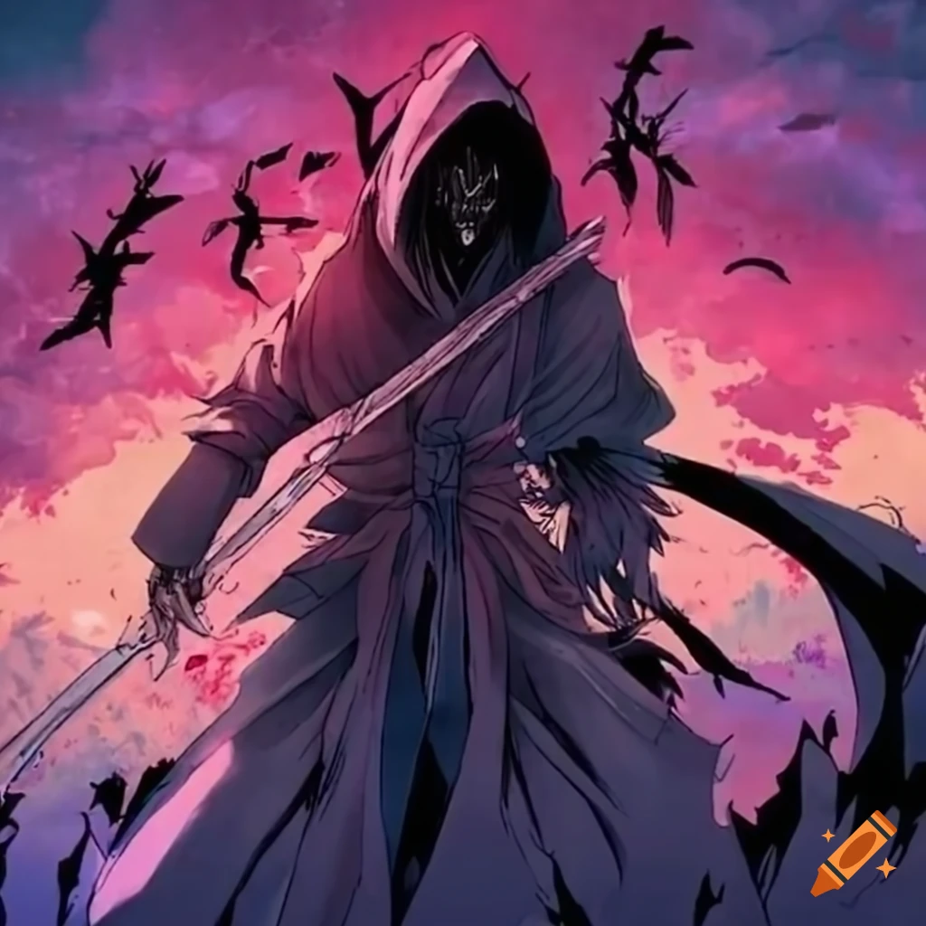 A chilling encounter between the reaper and the revenant