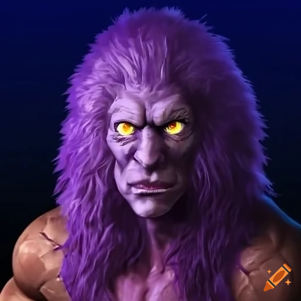 Blonde Female Bodybuilder Judy Greer as a Crazy Cursed Purple Werewolf ...
