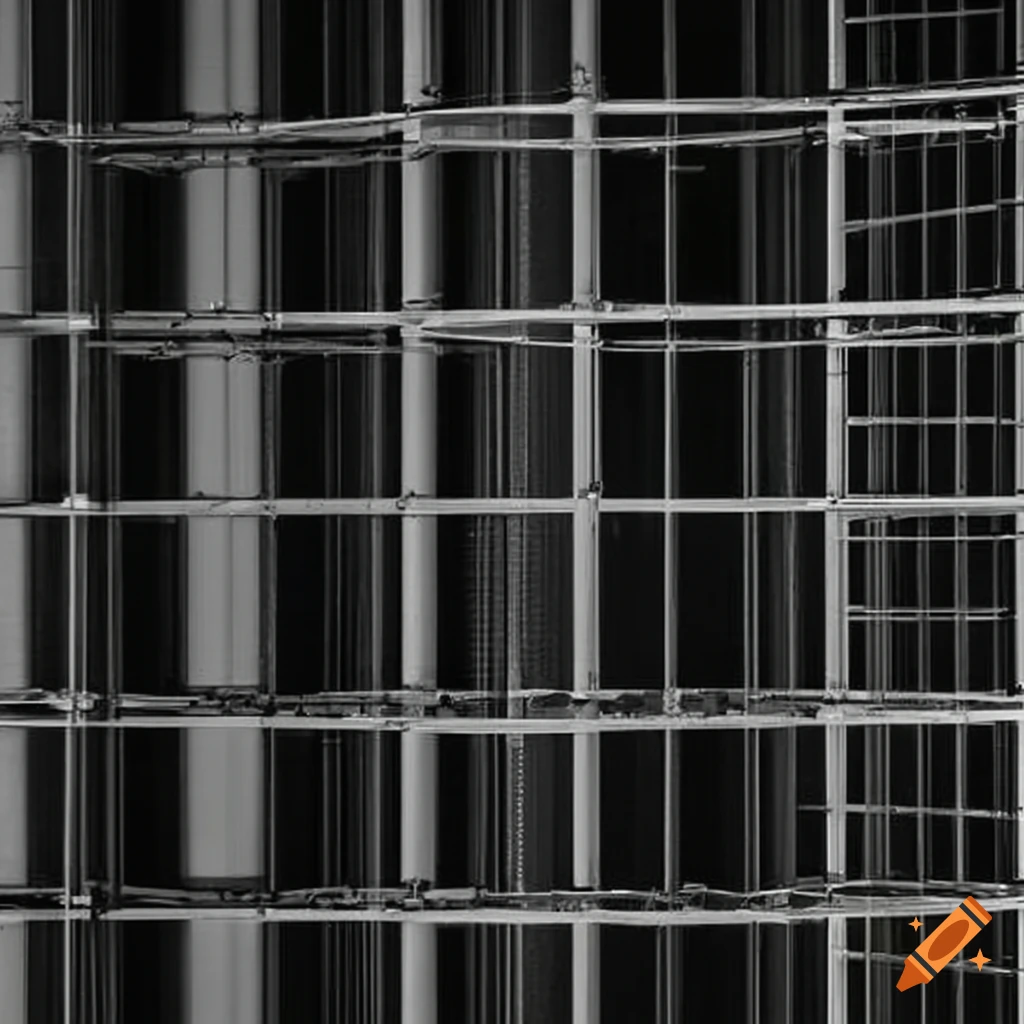 Gridded structure suspended