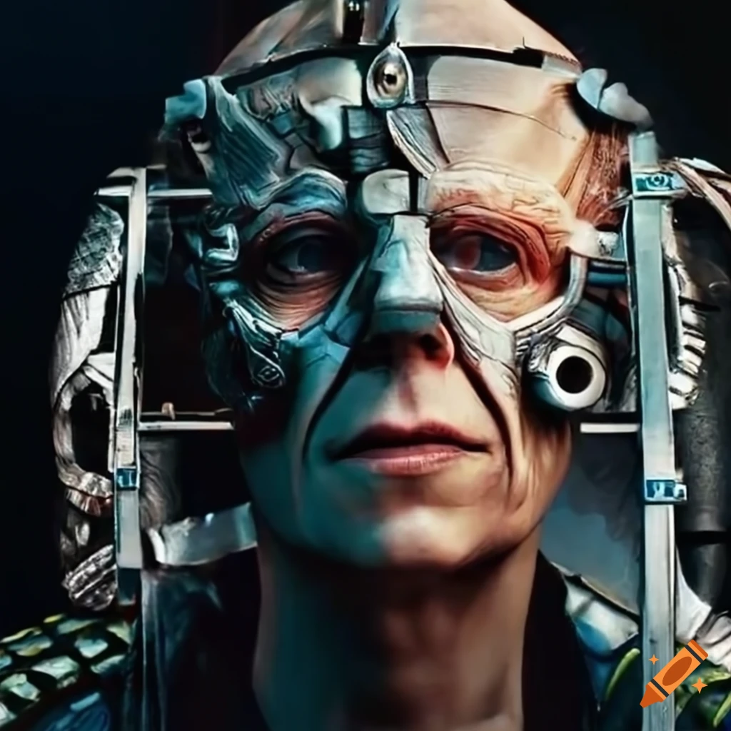 The borg from star trek but with björn borgs face