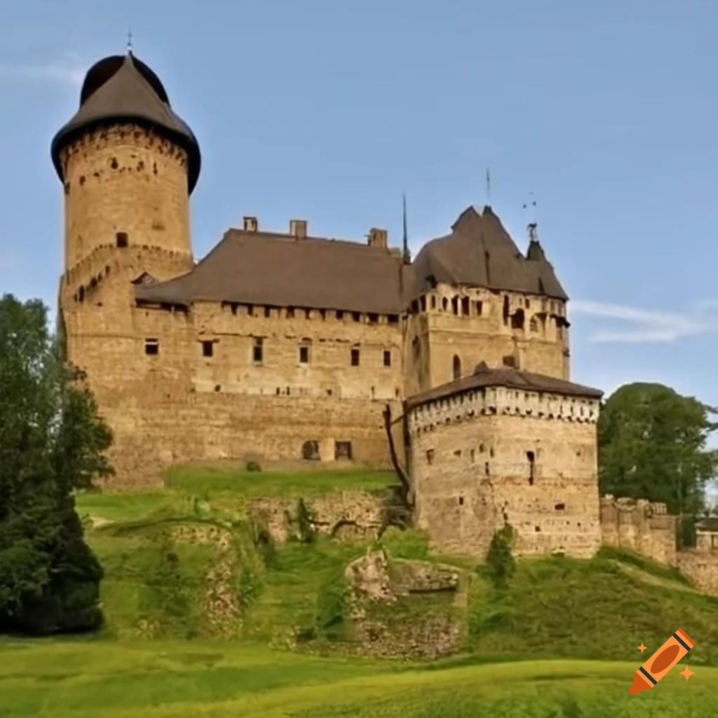 Majestic fortresses on Craiyon