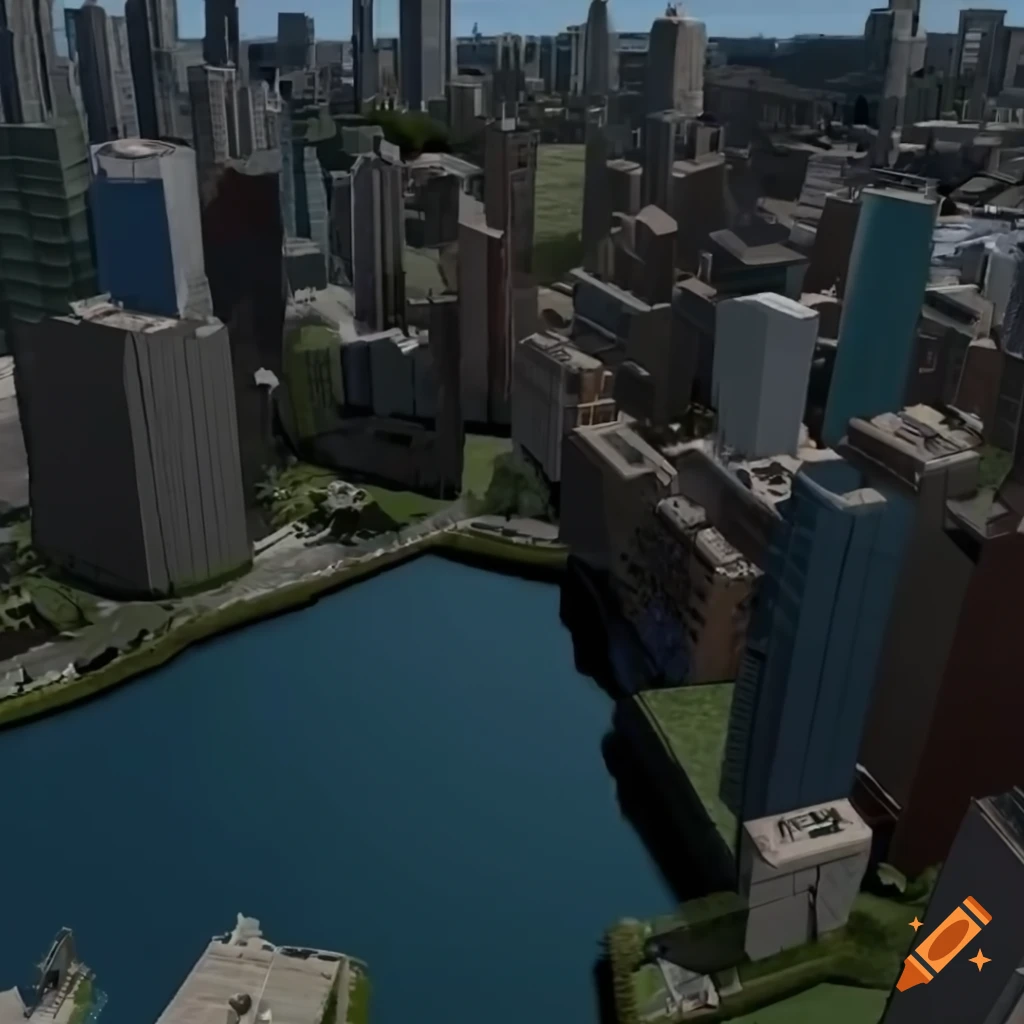 City life simulations on Craiyon