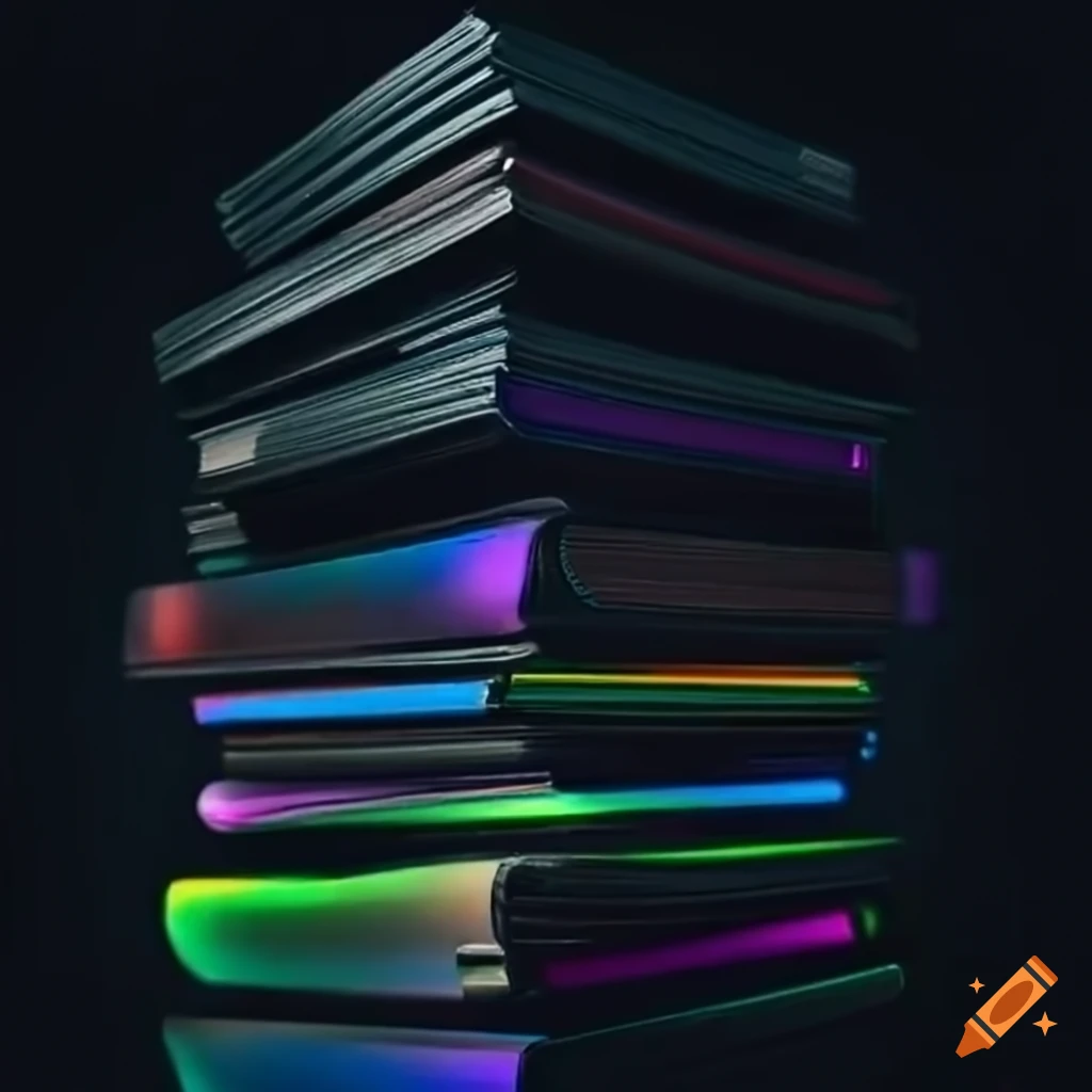 Rgb gaming stack of books