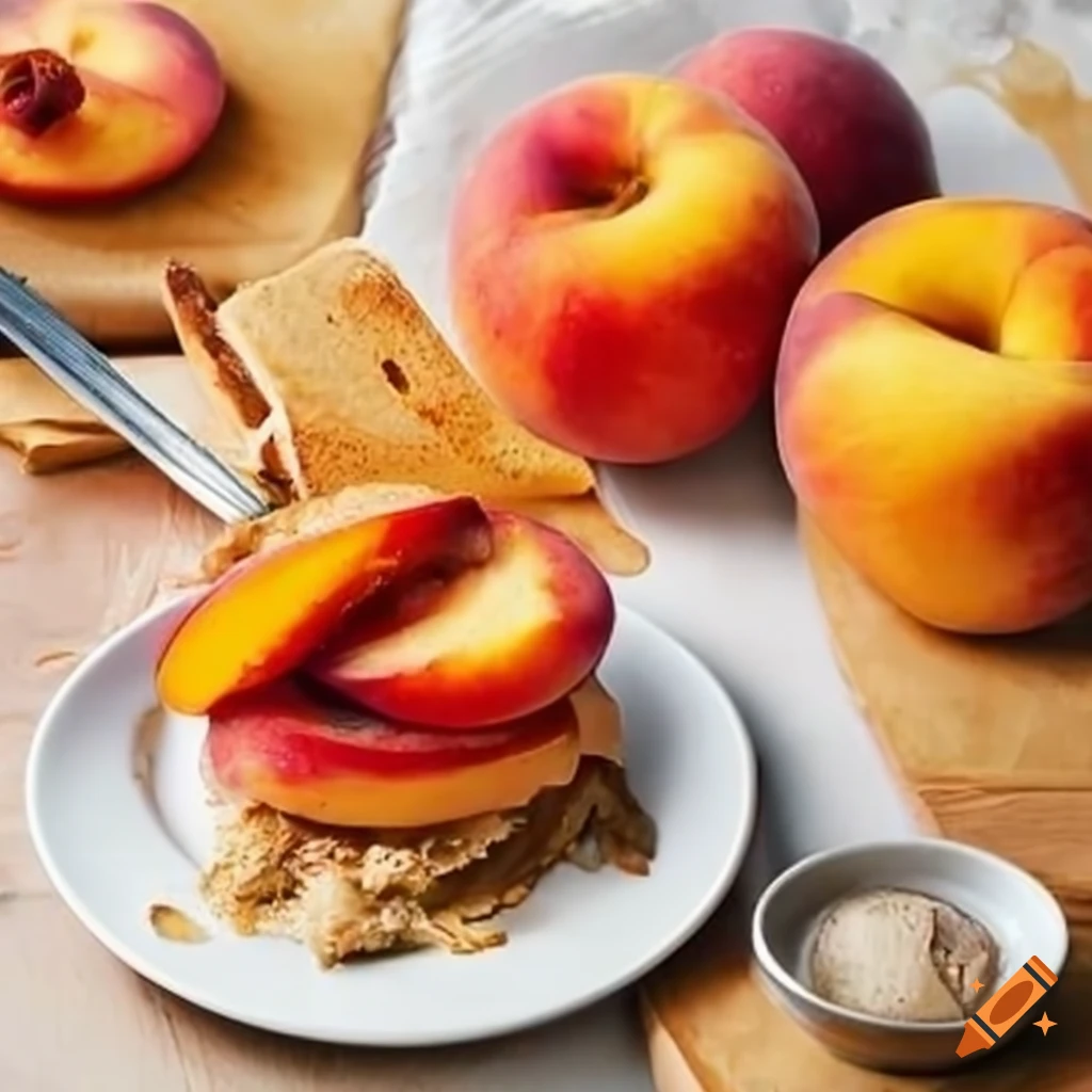 Creative peach recipes on Craiyon