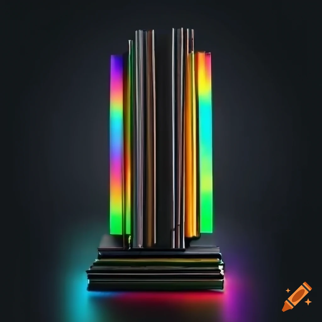 Rgb gaming stack of books