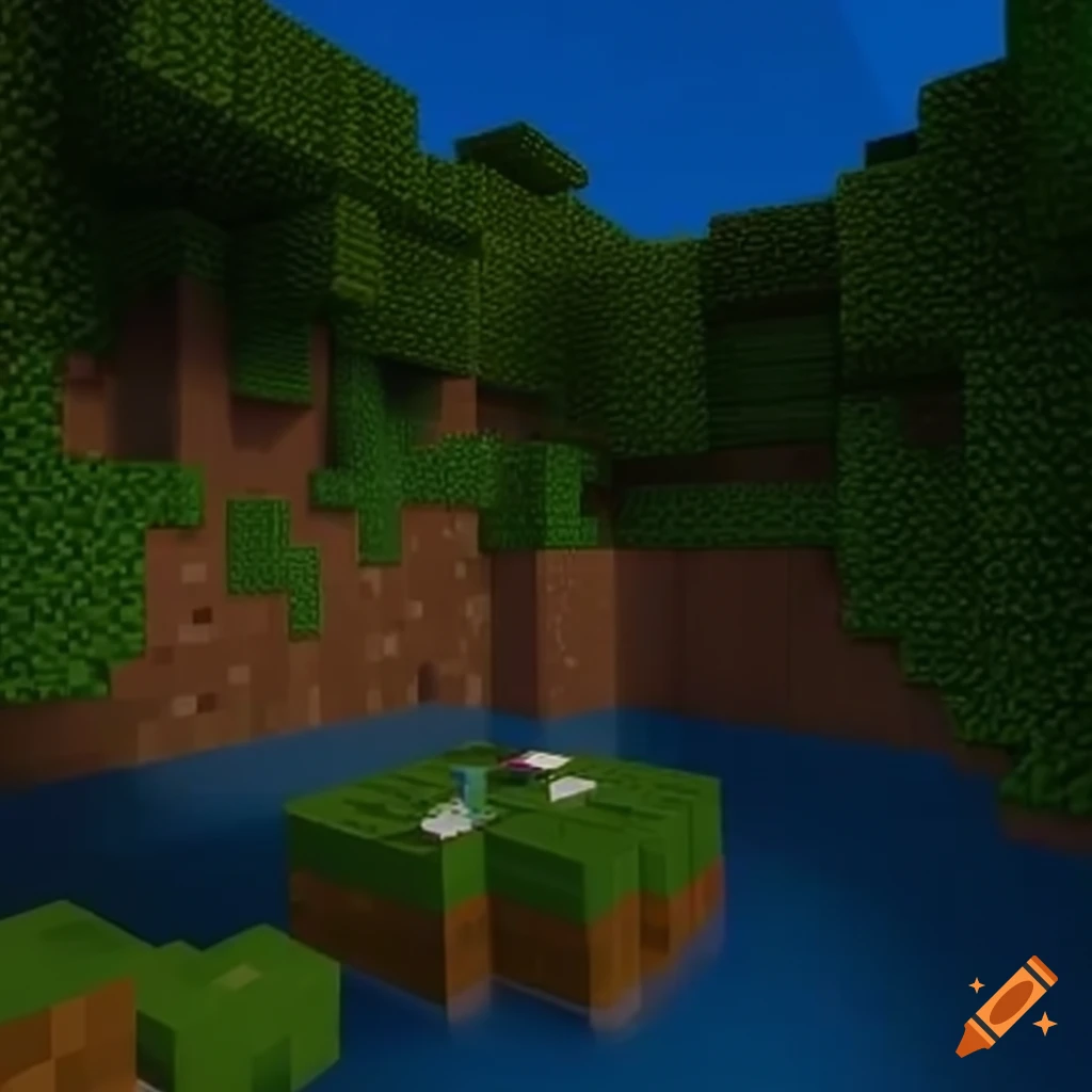 Navigating minecraft downtime on Craiyon