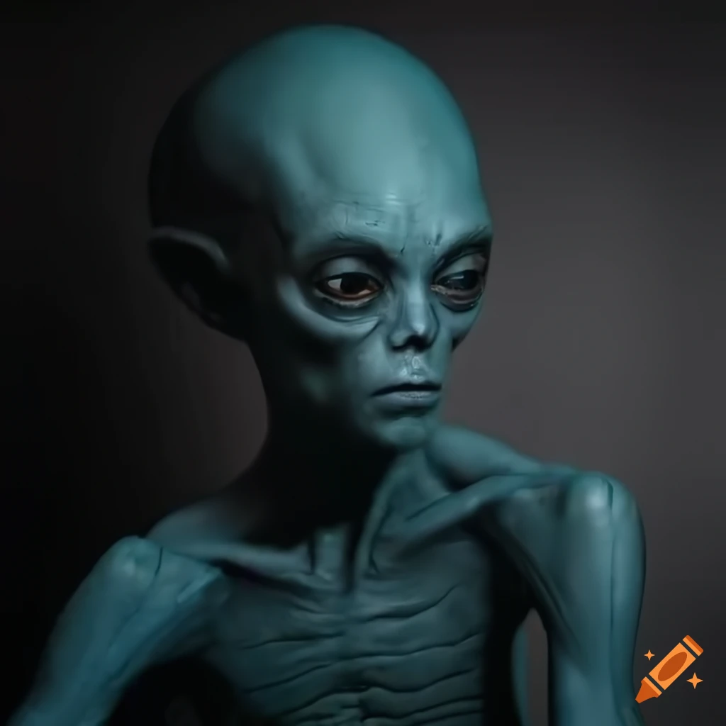 Alien Being Having An identity Crisis. super detailed, hyperrealistic ...