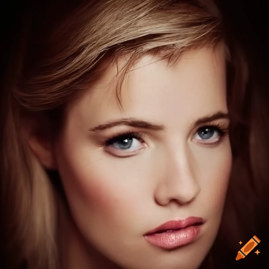 E.d. donahey, closeup face, glamour portrait on Craiyon