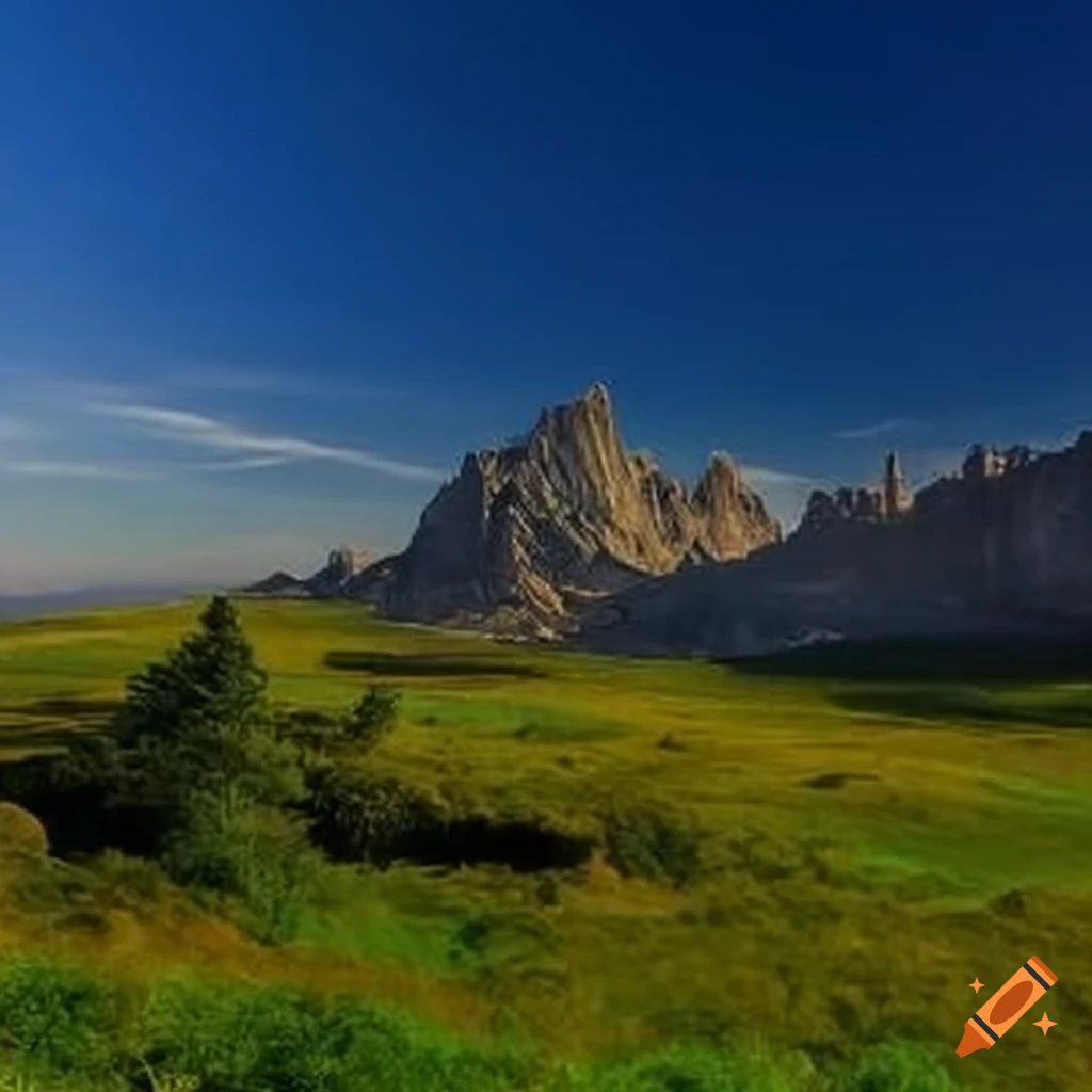 Seemingly boundless landscapes on Craiyon