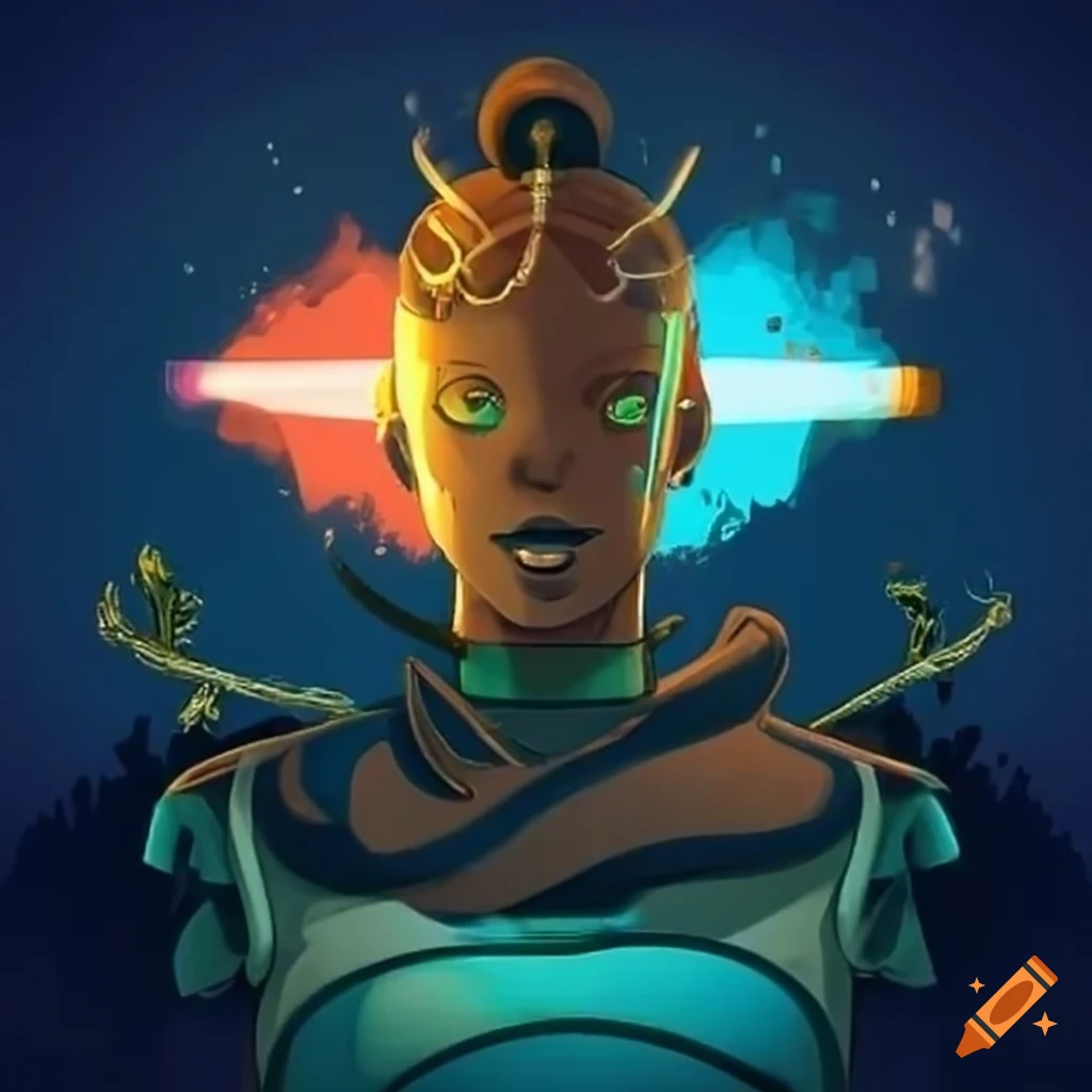 Avatar-themed servers stand on Craiyon