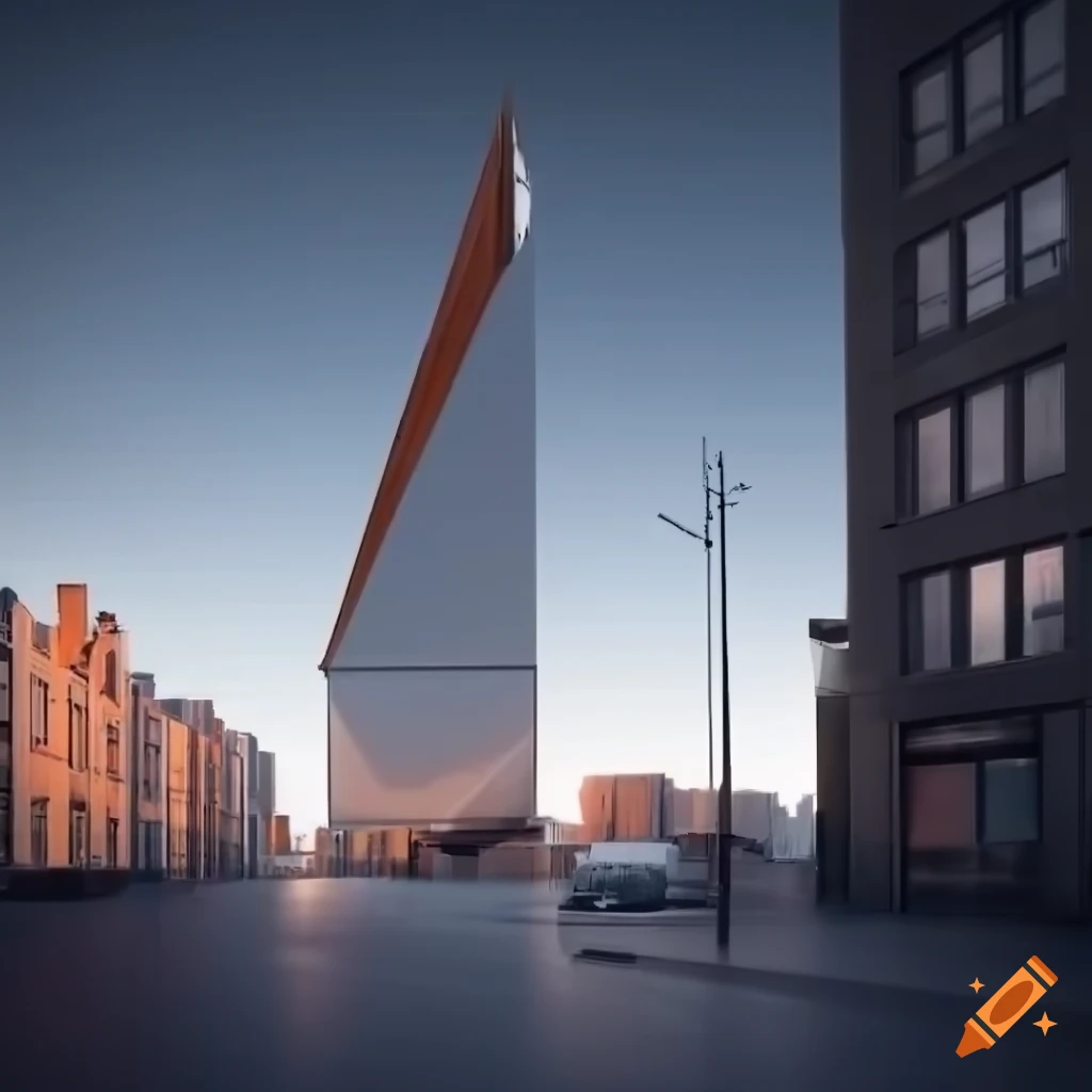 Nordic architecture mixed with mirrors edge, 4k render