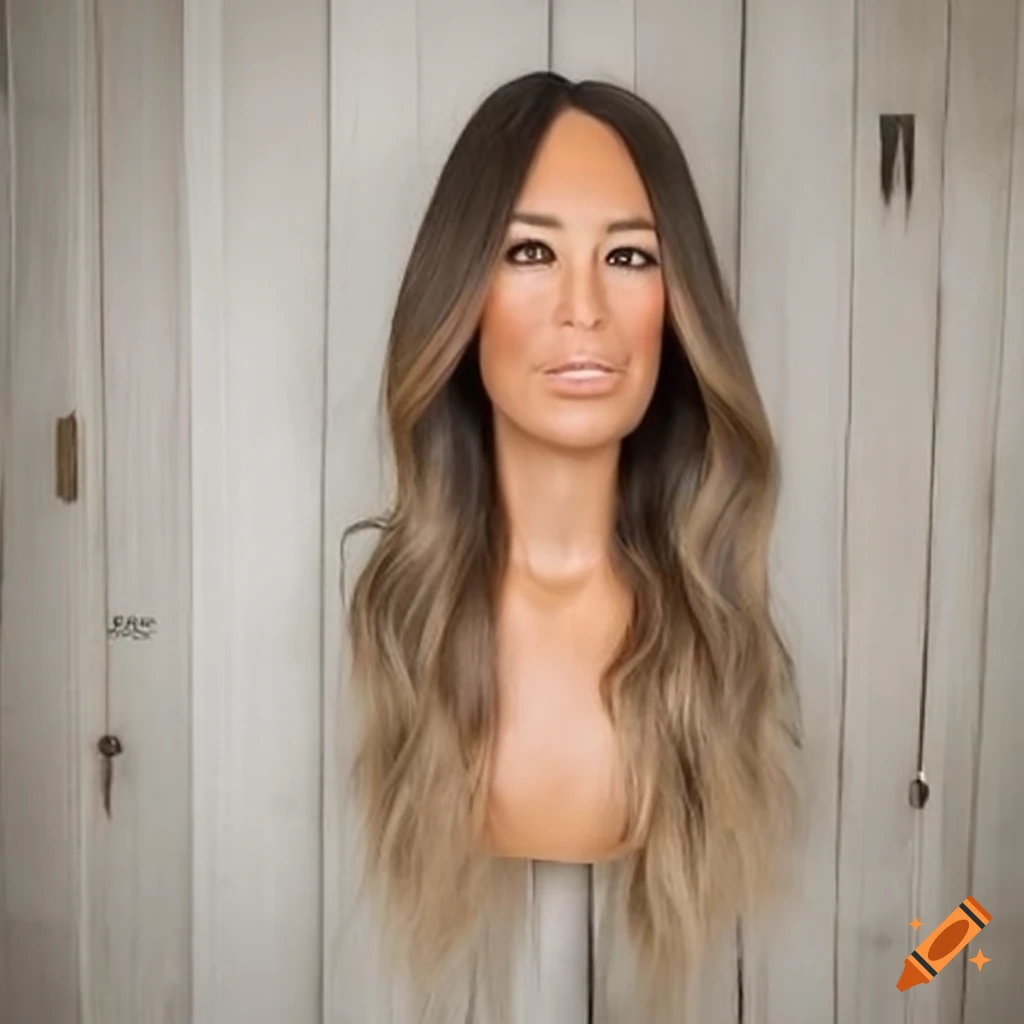 A very realistic and lifelike Joanna Gaines styling head with very long ...