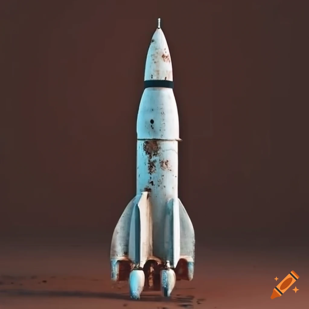 Rusty rocket on Craiyon