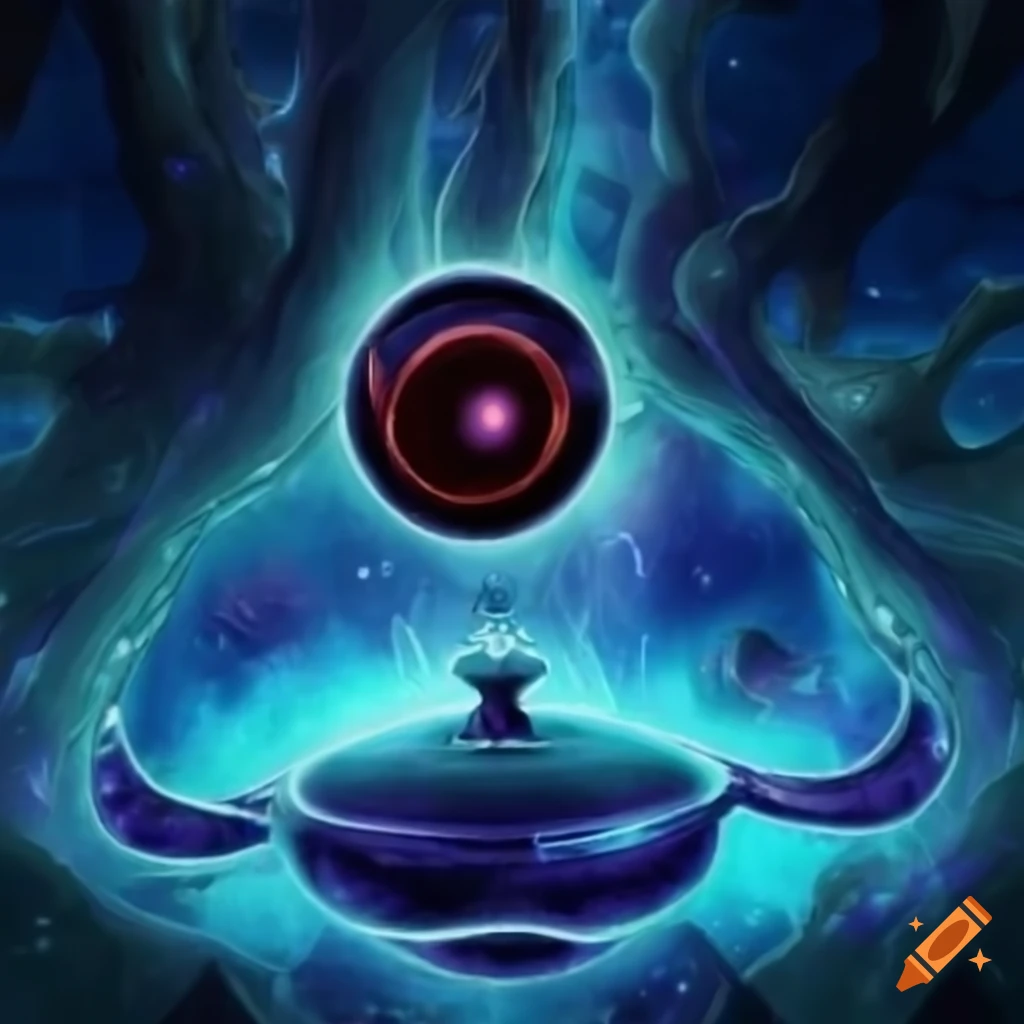 Yugioh card art, alíen dyson sphere on Craiyon