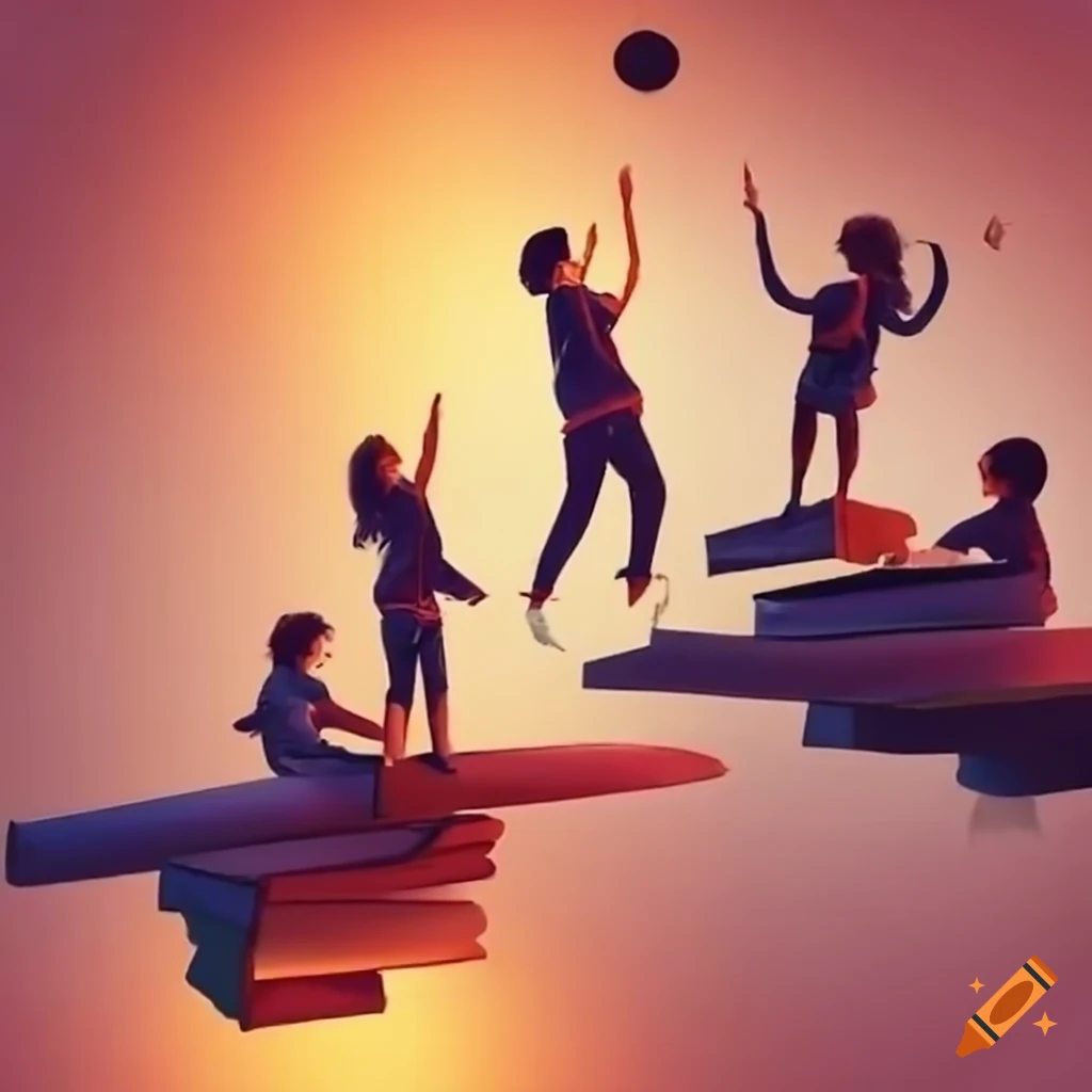 Students overcoming academic obstacles with determination and teamwork ...