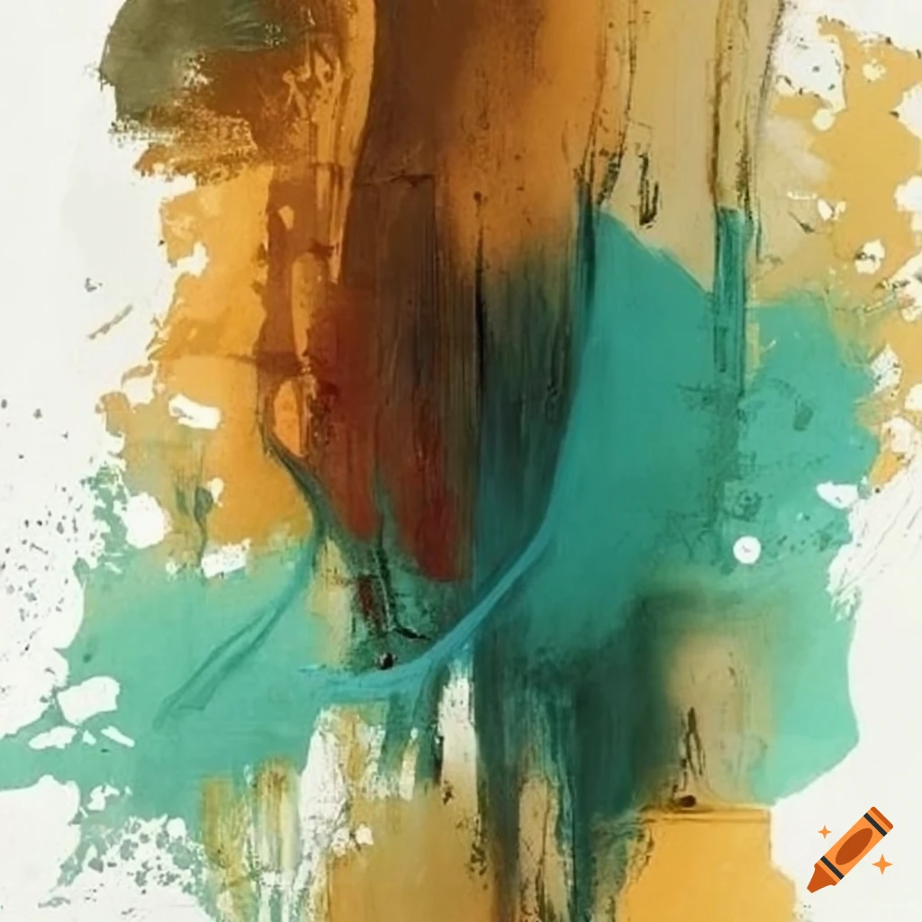 Automatist Riopelle pictural expressionnist taches graphiques mixt ...