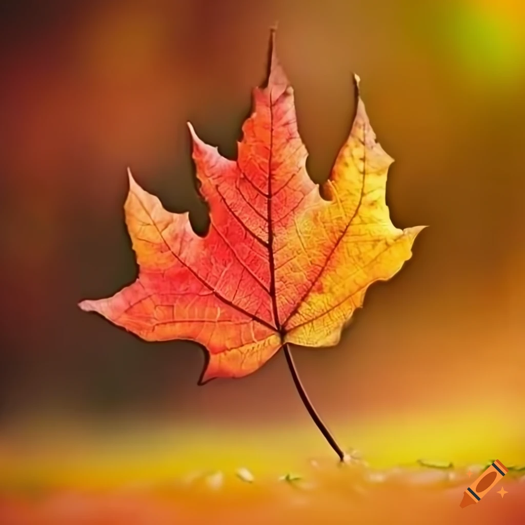 Fall leaf on Craiyon