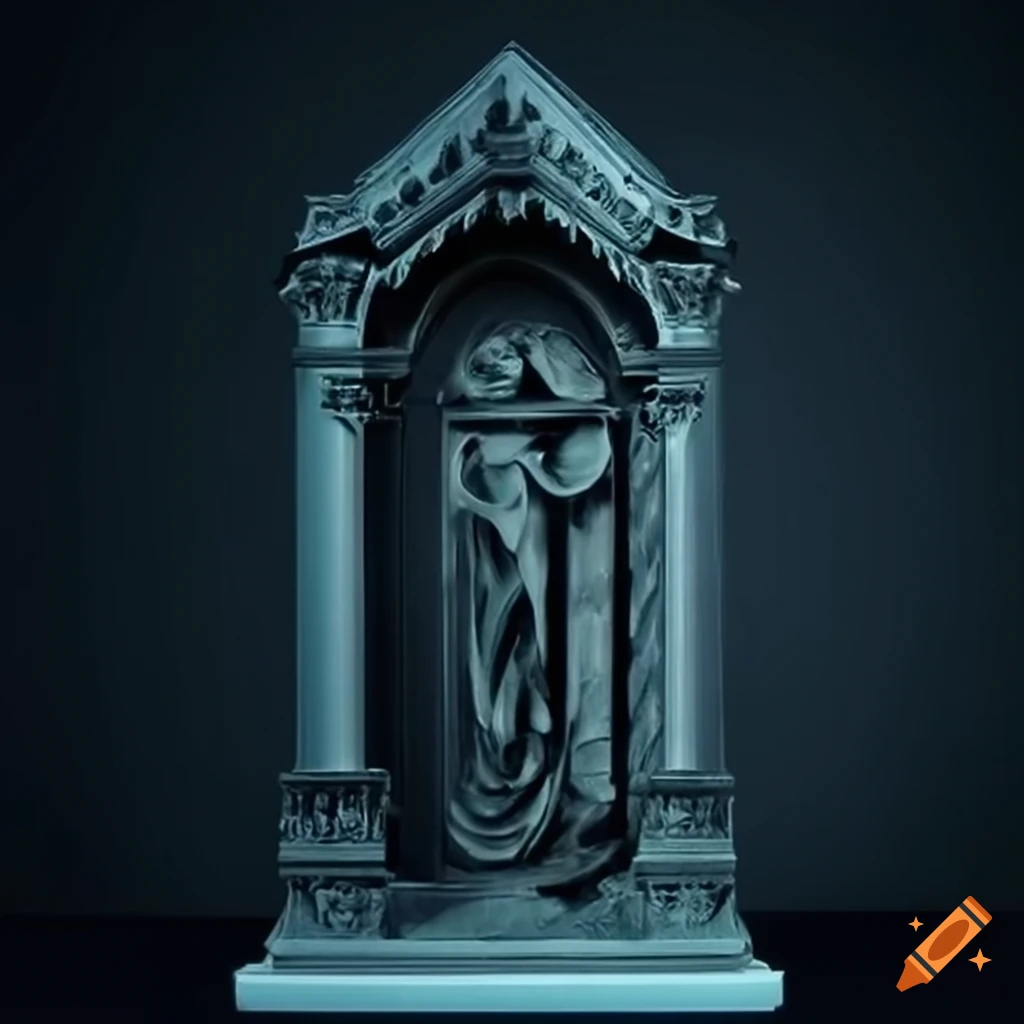 ‘Architectural Stave carving’-Style, hd, complex glass sculpture ...