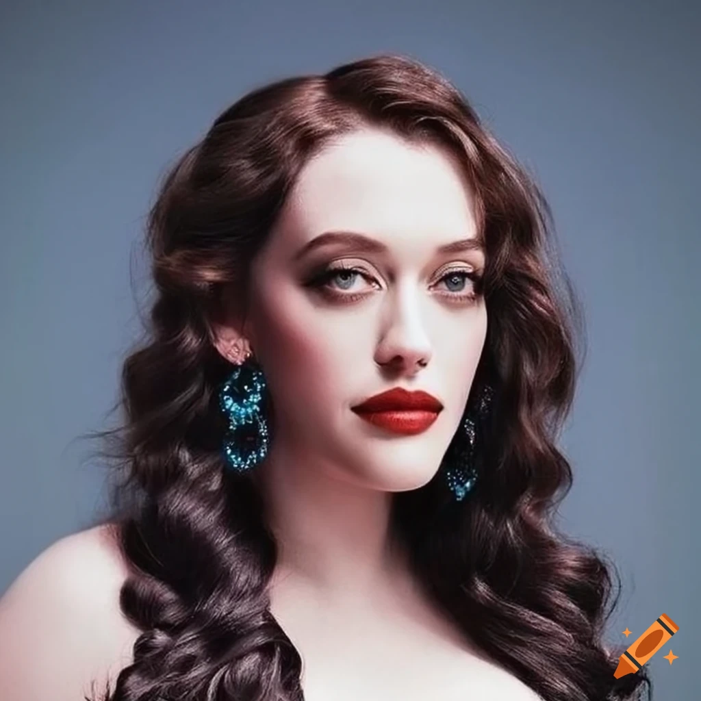 Kat dennings in white dress, symmetrical face, high detailed, beauty ...
