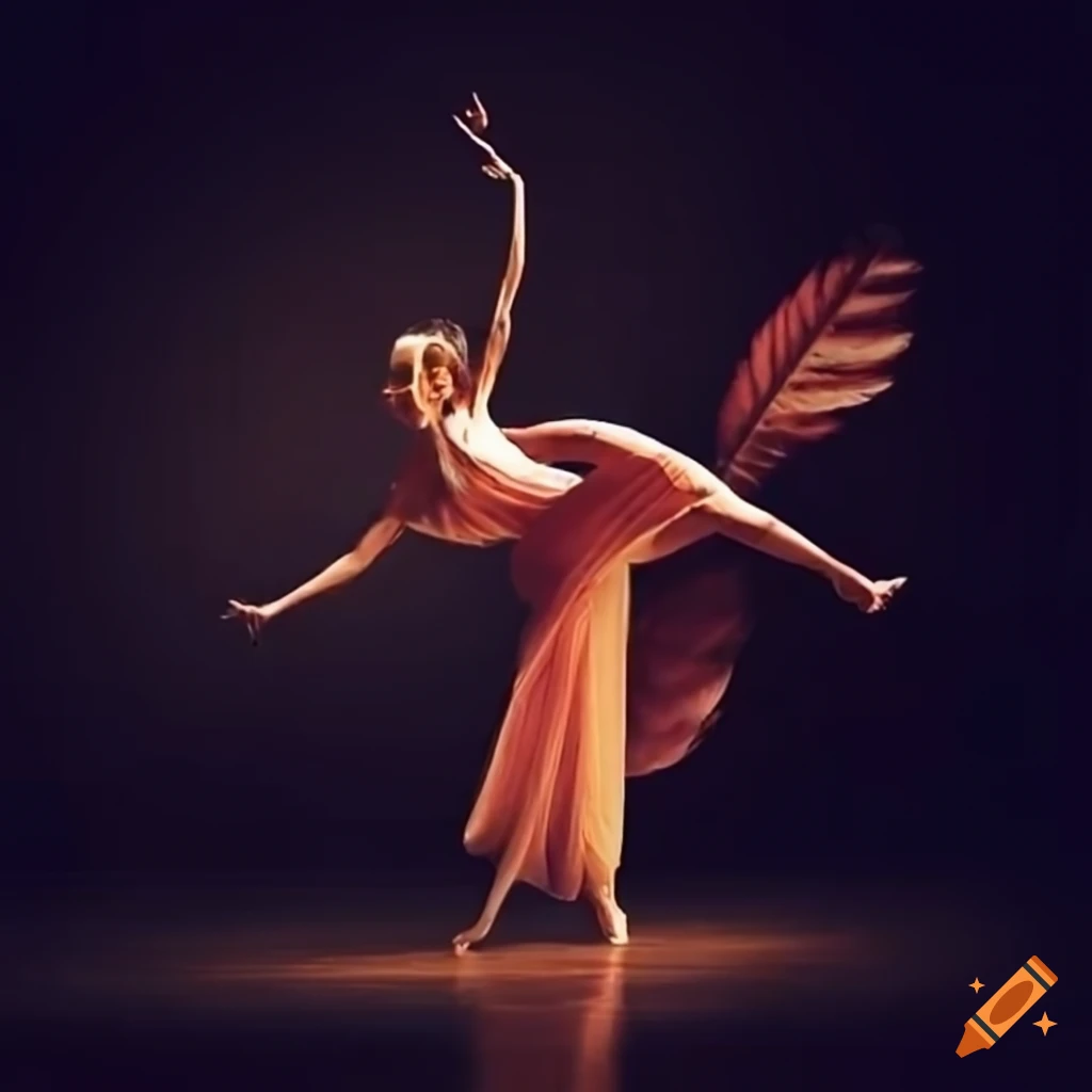 Leaves gracefully dance