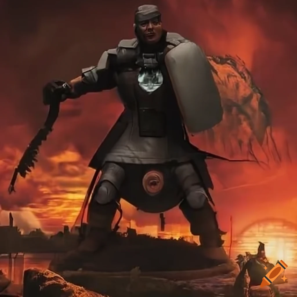 Heroic defender on Craiyon