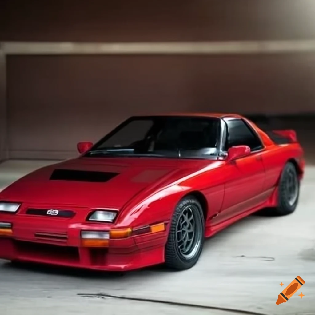 1987 mazda rx-7 promotional on Craiyon