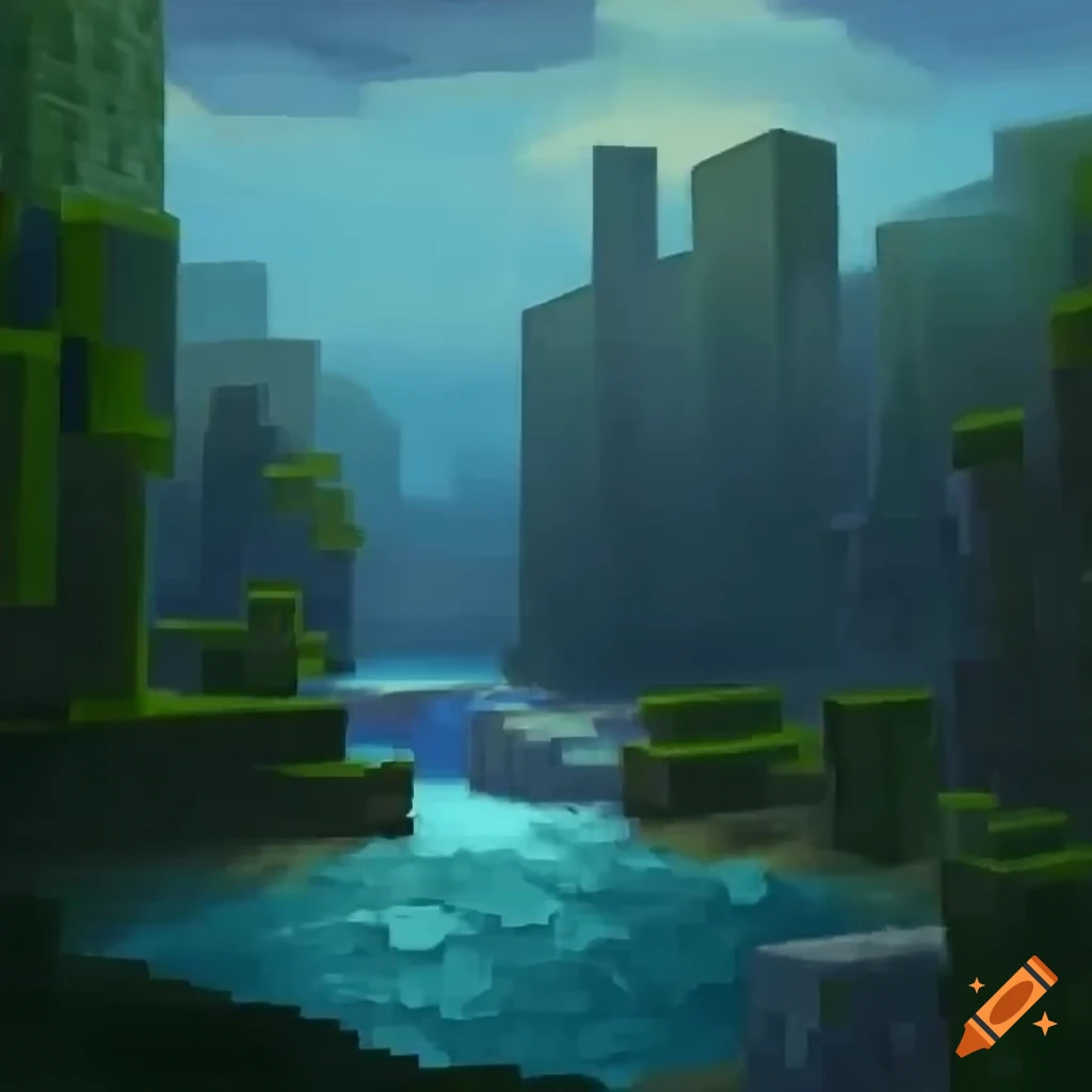 Minecraft torrent on Craiyon